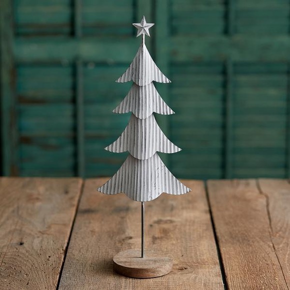Holiday | Farmhouse Corrugated Metal Christmas Tree | Poshmark